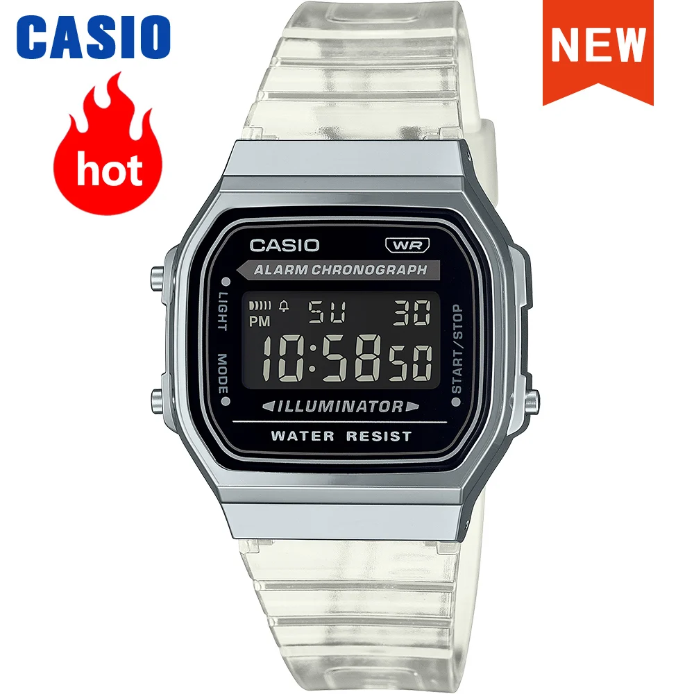 Casio-watch-for-men-Small-Square-Watch-Trendy-Styles-Translucent-strap ...