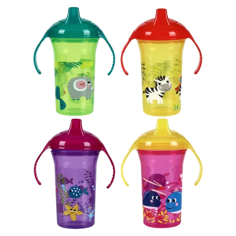 Cartoon Printed Baby Water Cup Nonslip Leak Proof Duck Mouth Learning ...