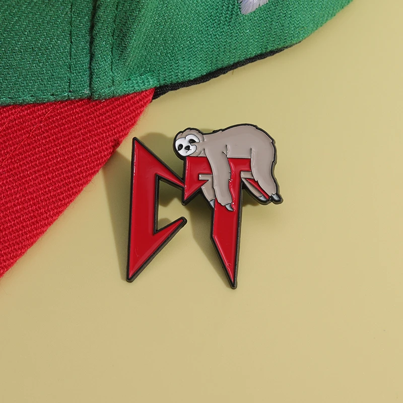 New-Era-Cartoon-Animal-Sloth-Golf-Hat-Decorative-Pin-Golf-Clothes ...