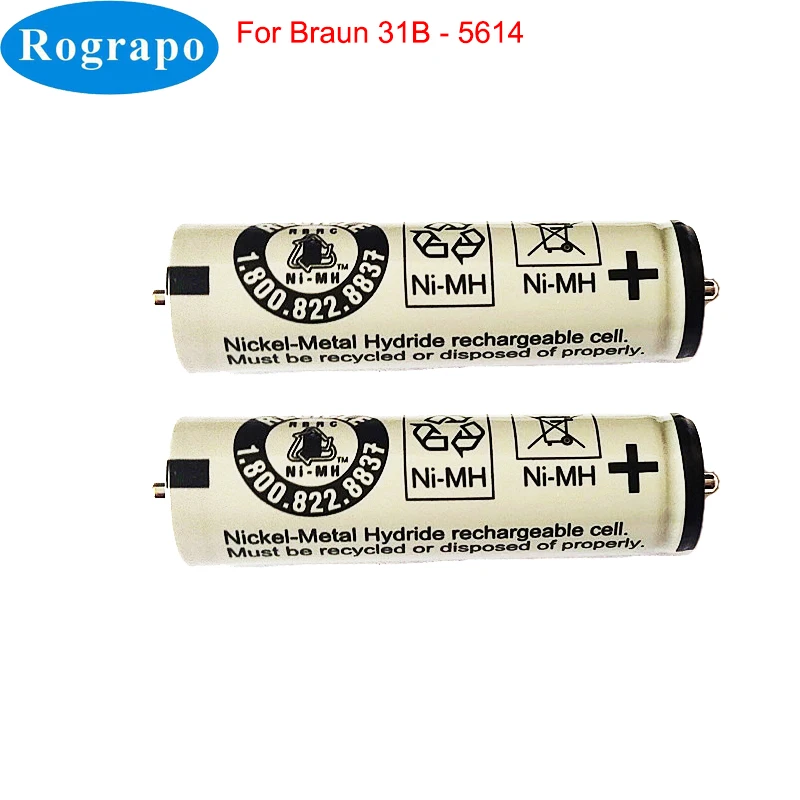 New 1.2V 1100mAh 1HR AAC HDH NI-MH Battery For Braun 31B-5614 Shaver Razors