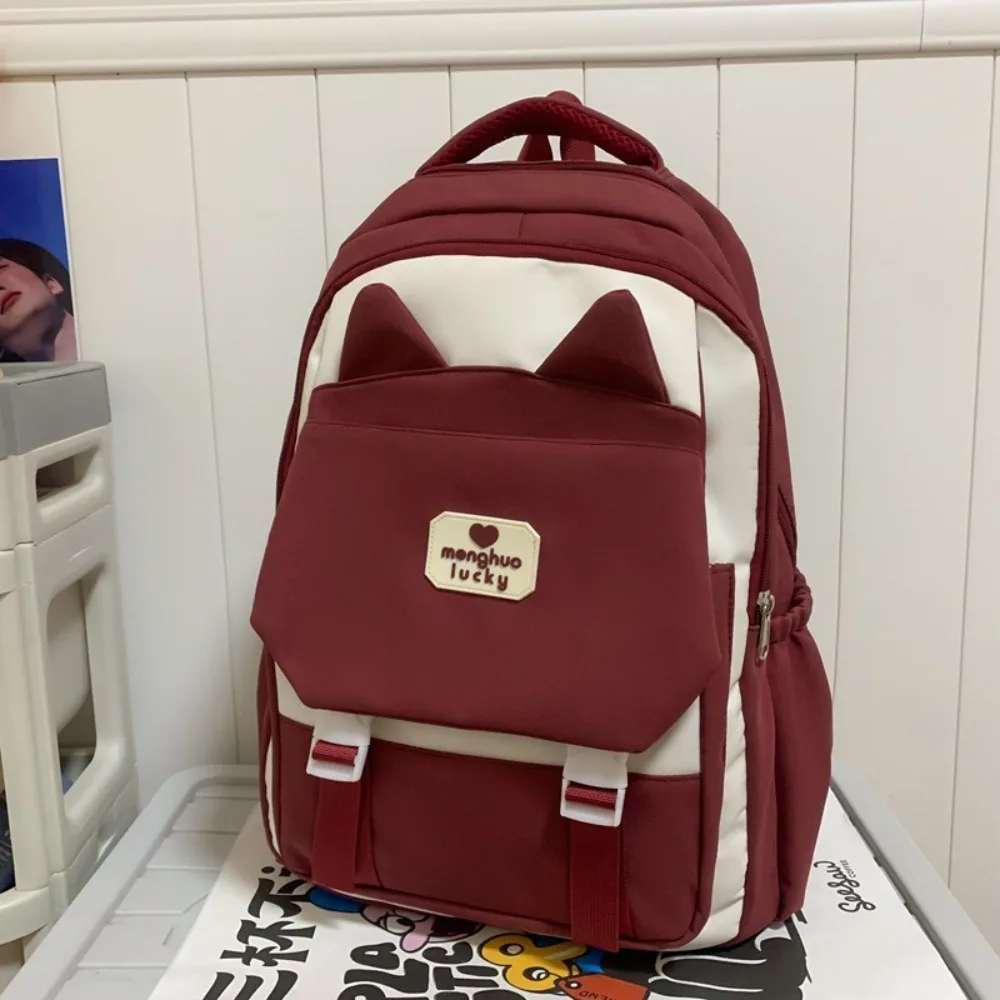 Creative-Large-Capacity-Cat-Ear-Backpack-Multi-layer-Multipurpose ...