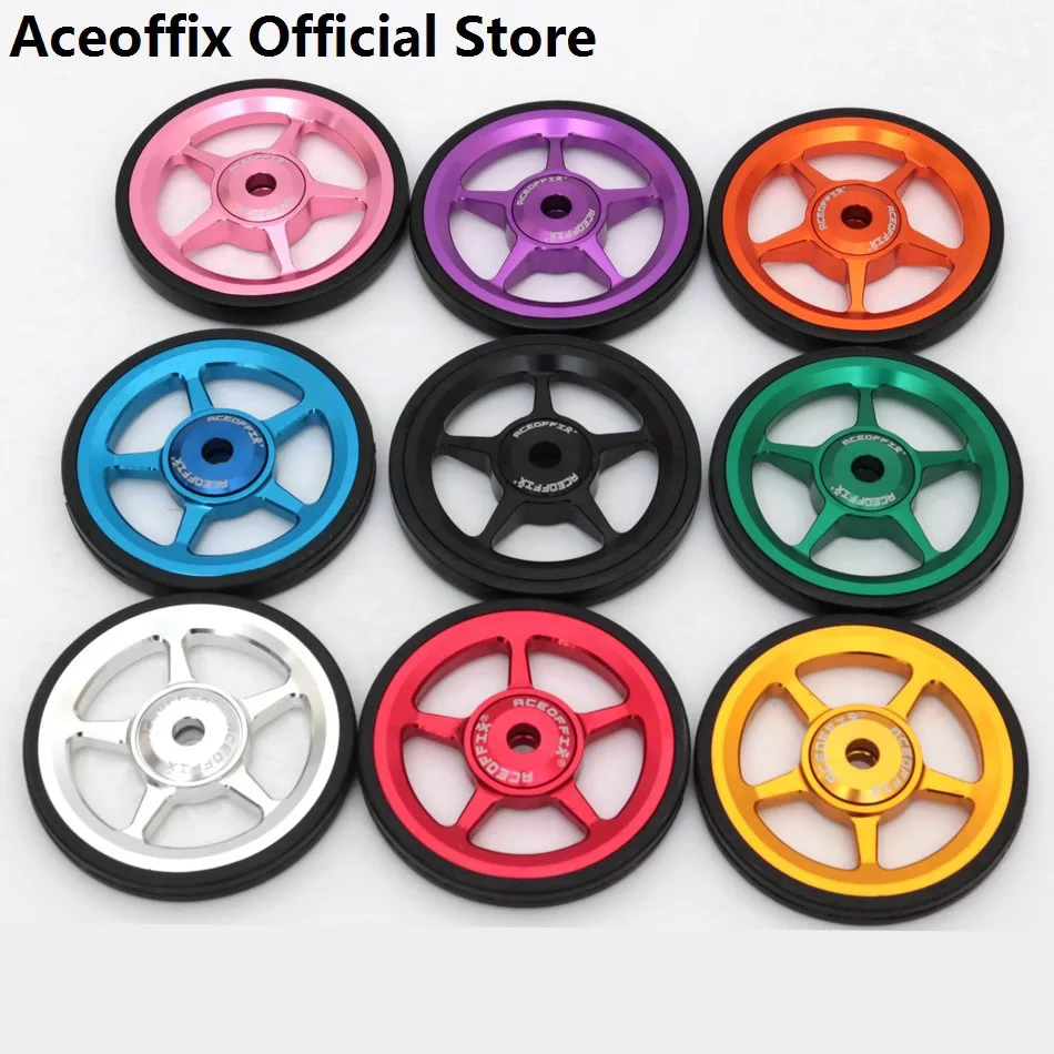 9 Colors Bicycle Easywheel For Brompton Folding Bike Aluminum Alloy ...