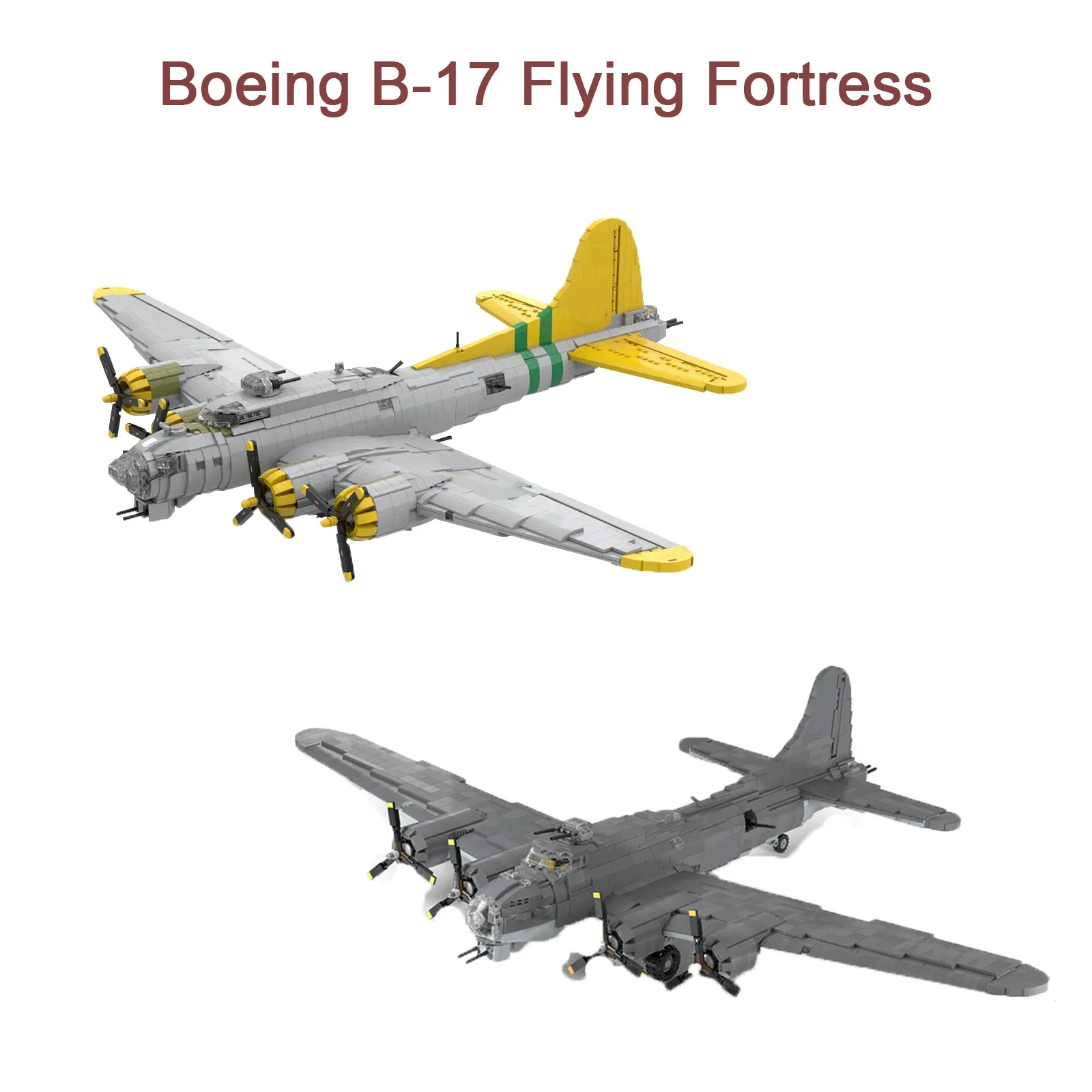 BuildMOC-Boeings-B-17-Flying-Fortress-Building-Block-Set-Commercial ...
