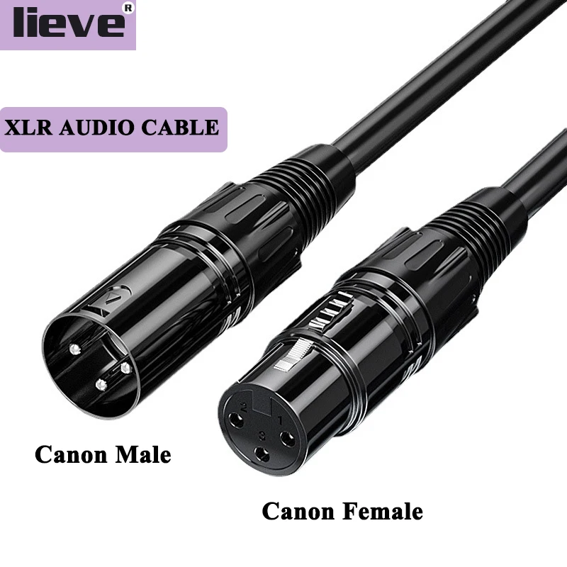 Cannon-Cable-XLR-Balanced-Audio-Cable-Male-to-Female-Mixer-Sound-Concle ...