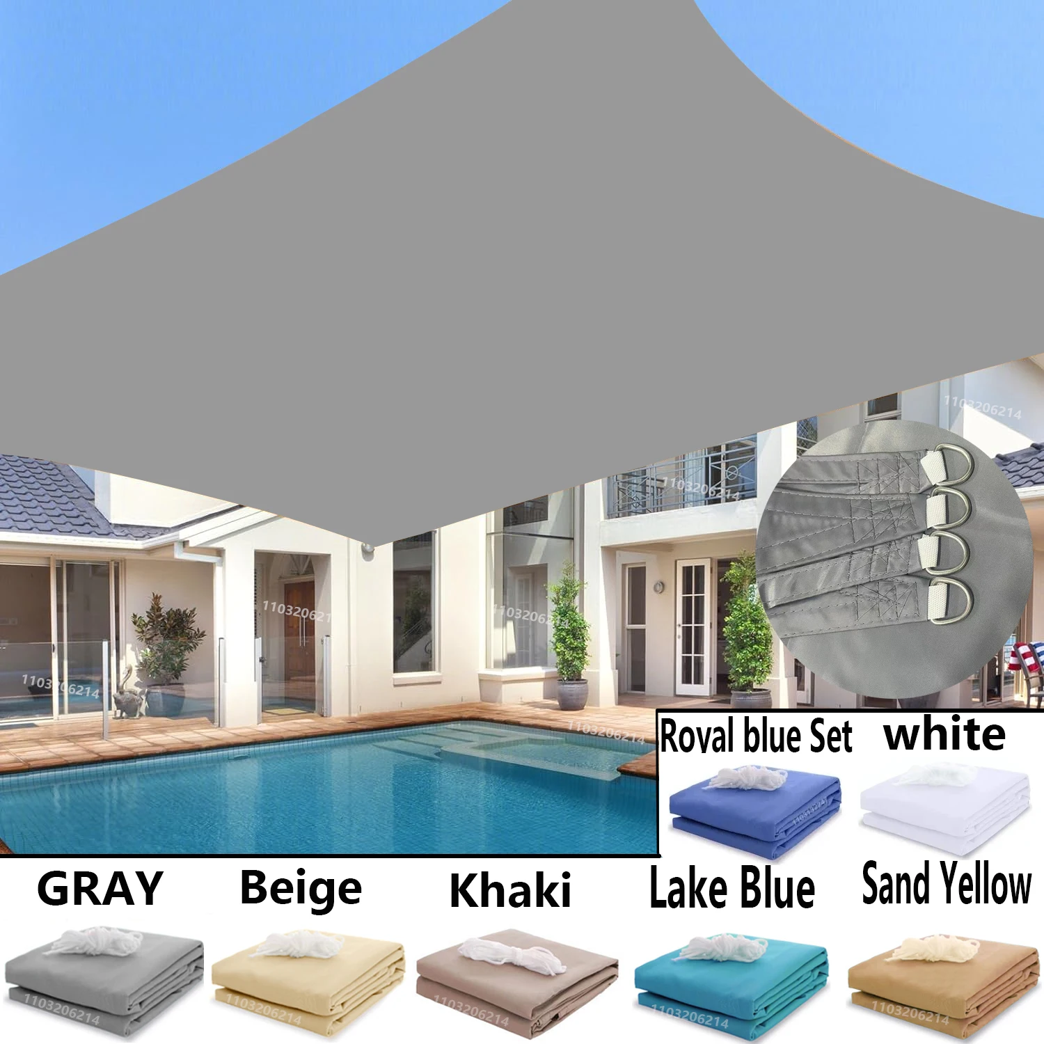 Toldos-ao-ar-livre-prova-d-gua-Sun-Shade-Sail-Canopi-para-Terra-o-Toldo ...