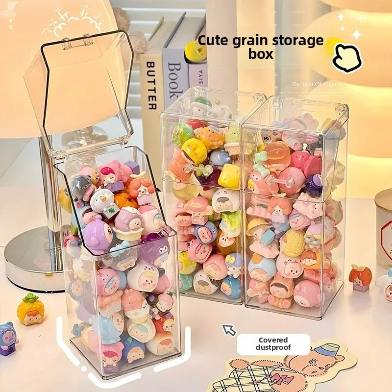 Mengli Figure Storage Box, Dust-proof Display Box with Lid, Transparent ...