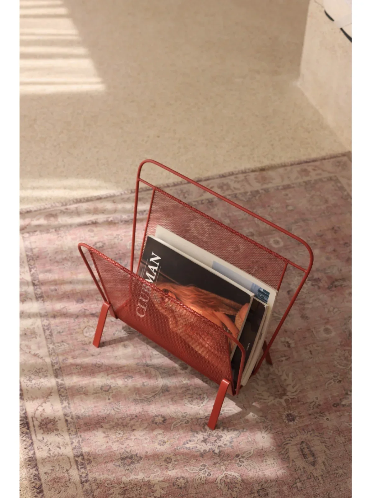 Master-Design-Metal-Mesh-Book-Newspaper-Magazine-Shelf-Removable ...