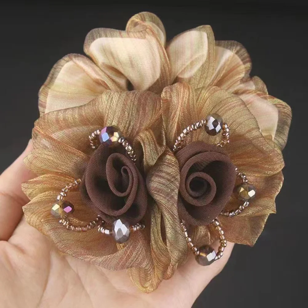 Women-s-New-Large-Intestine-Hair-Ring-Advanced-Head-Rope-Head-Flower ...