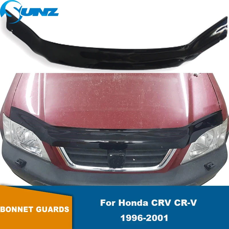 Bonnet Deflector For Honda CRV CR-V 1996 1997 1998 1999 2000 2001Tinted Bonnet Guard Front Hood ...