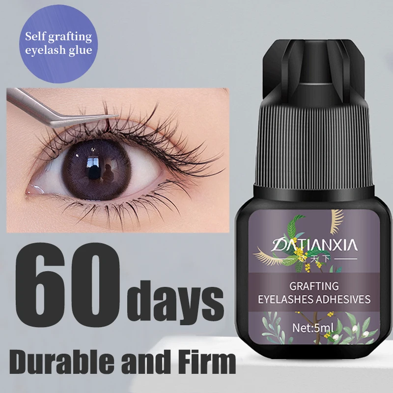 Eyelash Extension Glue 5ml Black Waterproof Quick Drying Adhesive for ...