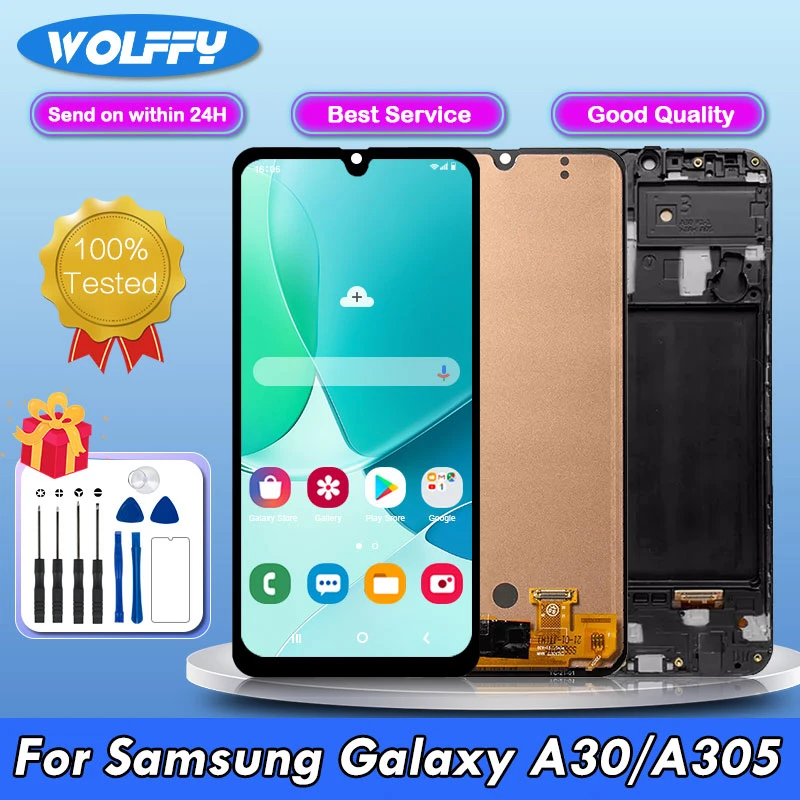 6.4'' Original For Samsung Galaxy A30 LCD Display A305/DS A305FN A305G ...