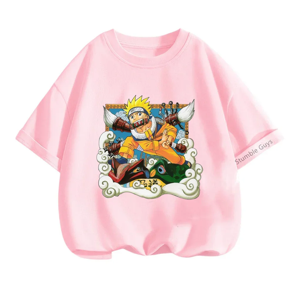 Camiseta de moda para niños, camiseta de Naruto, ropa para niños, niña ...