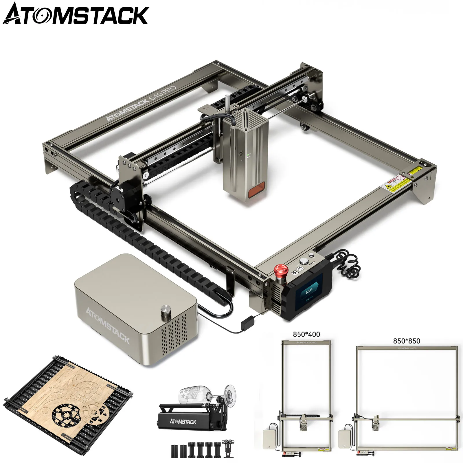 ATOMSTACK-S40-Pro-210W-Professional-Grade-Laser-Engraving-Cutting ...