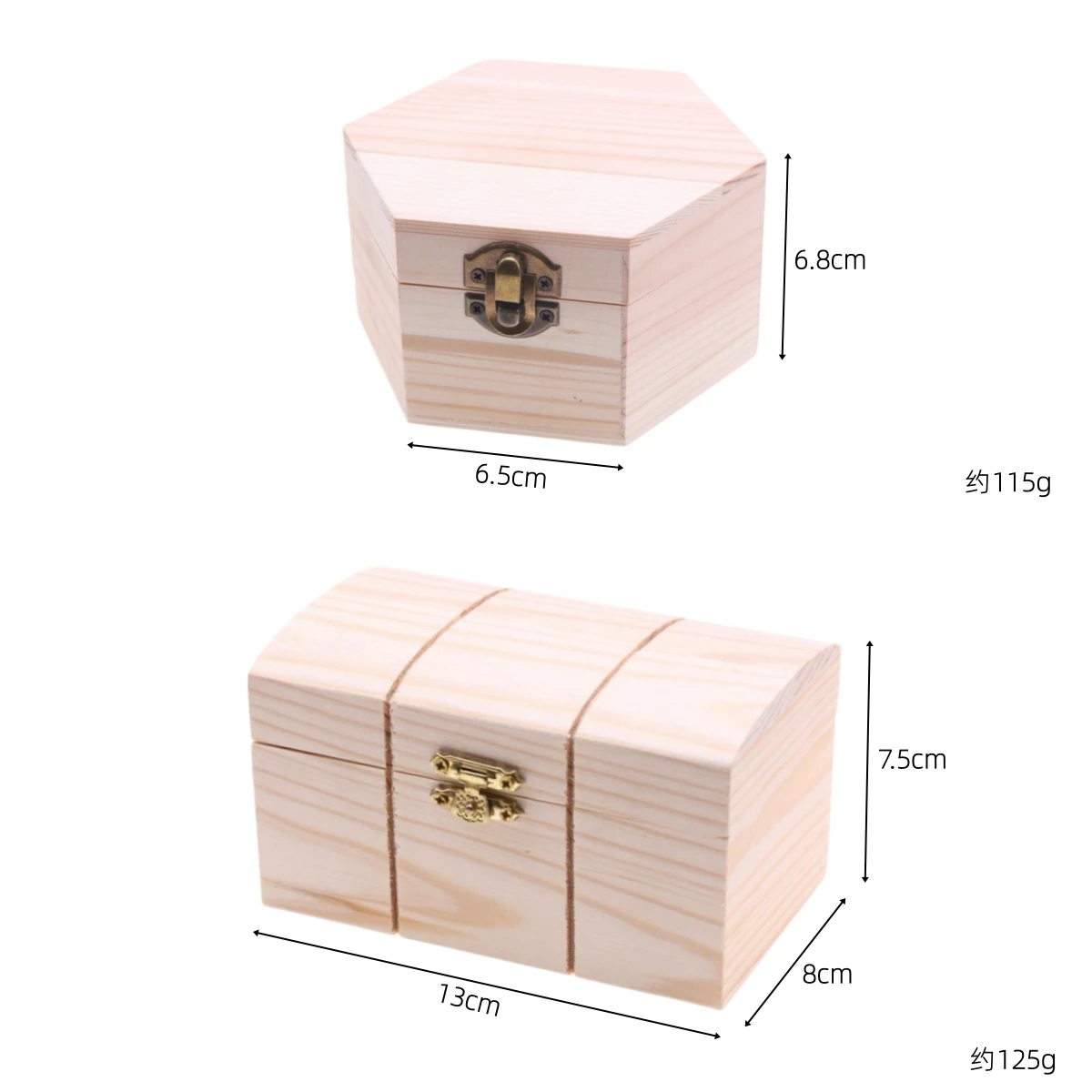 Unfinished-Natural-Mini-Wooden-Treasure-Chest-with-Lids-Jewellery ...