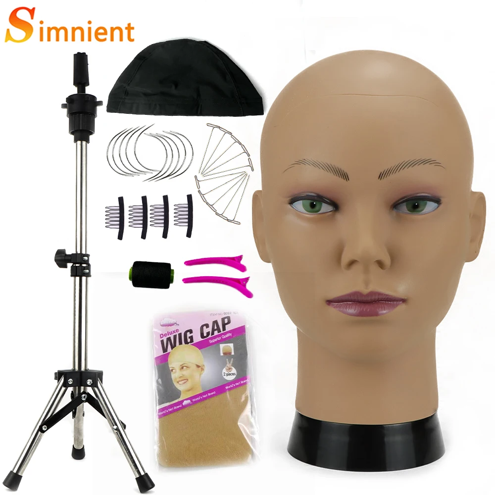 Mannequin-Head-With-Tripod-For-Making-Wig-Hat-Glasses-Mask-Display ...