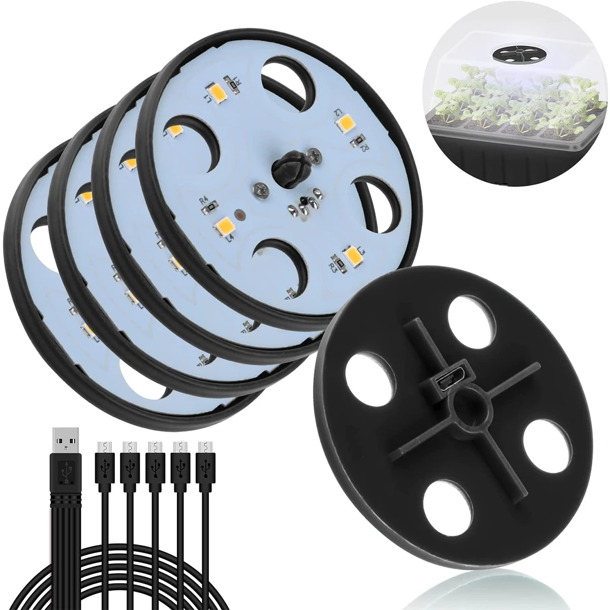 5-Pcs-Grow-Light-For-Seed-Starter-Greenhouse-Germination-Led-Plant ...