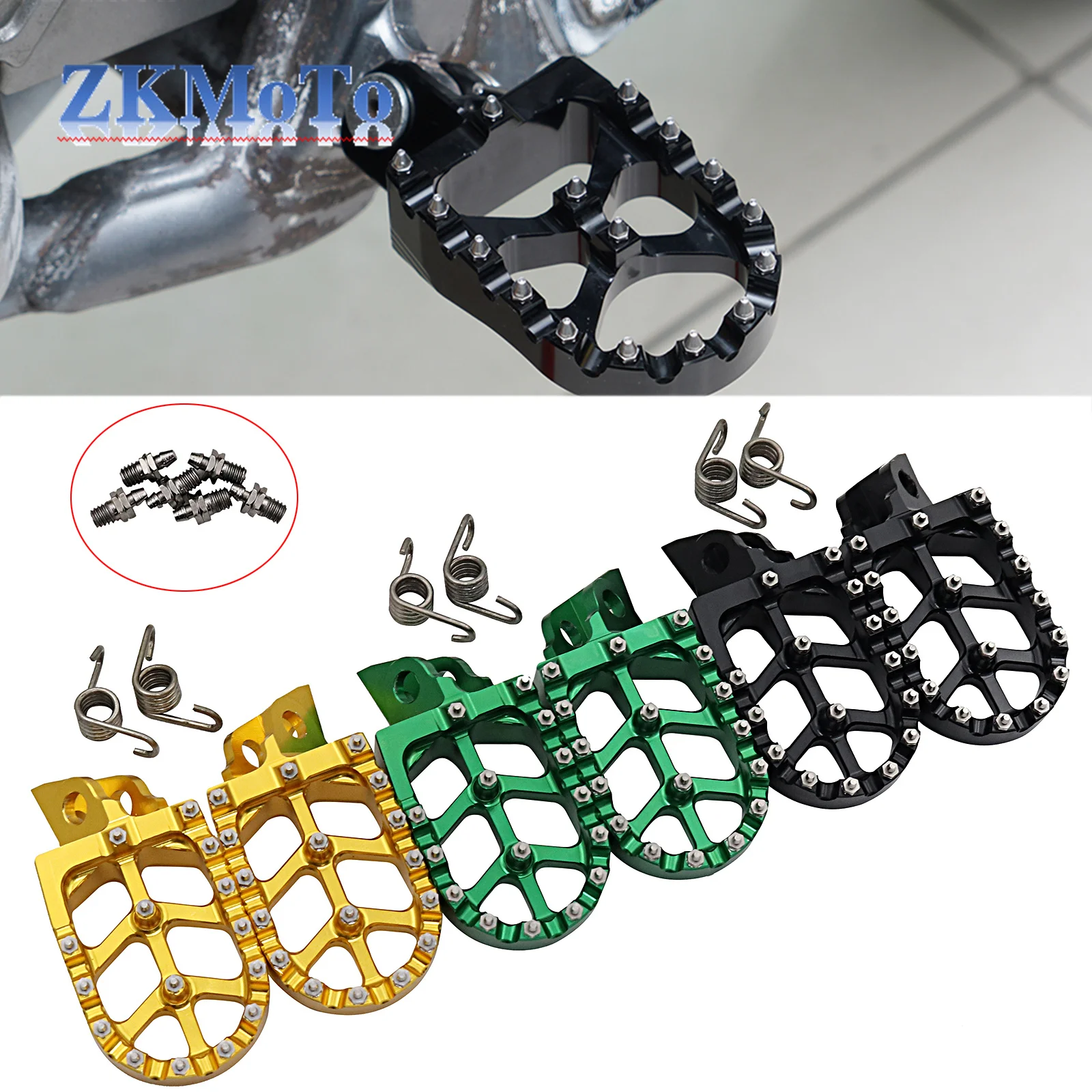 Motorcycle-CNC-FootRest-Footpegs-Foot-Pegs-Pedals-For-Kawasaki-KX65 ...