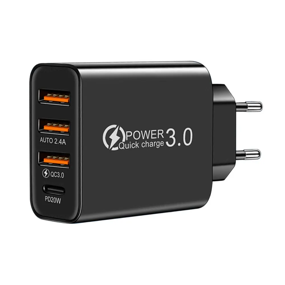 Type-C-USB-Quick-Charger-4-Ports-3-0-PD-Cell-Mobile-Phone-Power-FAST ...