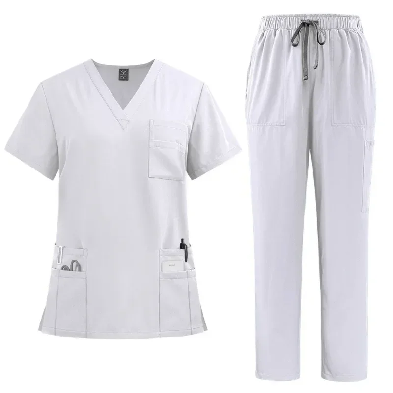 Cl-ssico-Enfermeira-Scrubs-Set-para-Homens-Uniforme-M-dico-Roupas-Cir ...