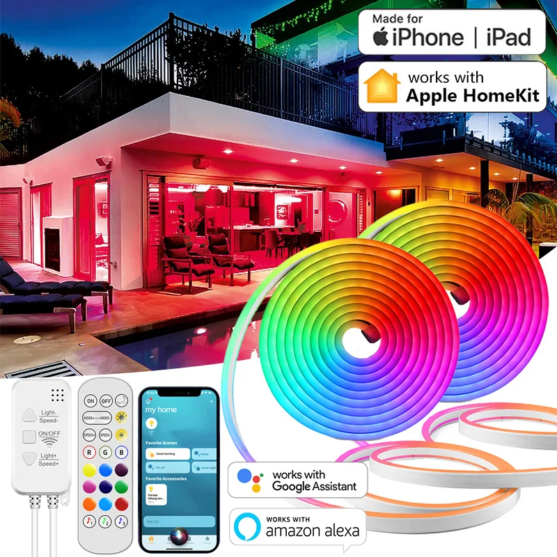 10M-Homekit-RGB-LED-Neon-Rope-Light-with-Remote-Control-Smart-Color ...