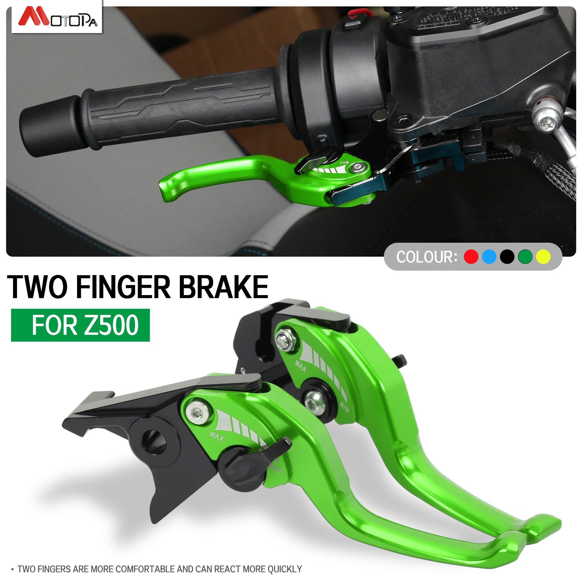 Short Brake Clutch Lever For Kawasaki Z500 Ninja 500 Ninja500 Z 500 ...