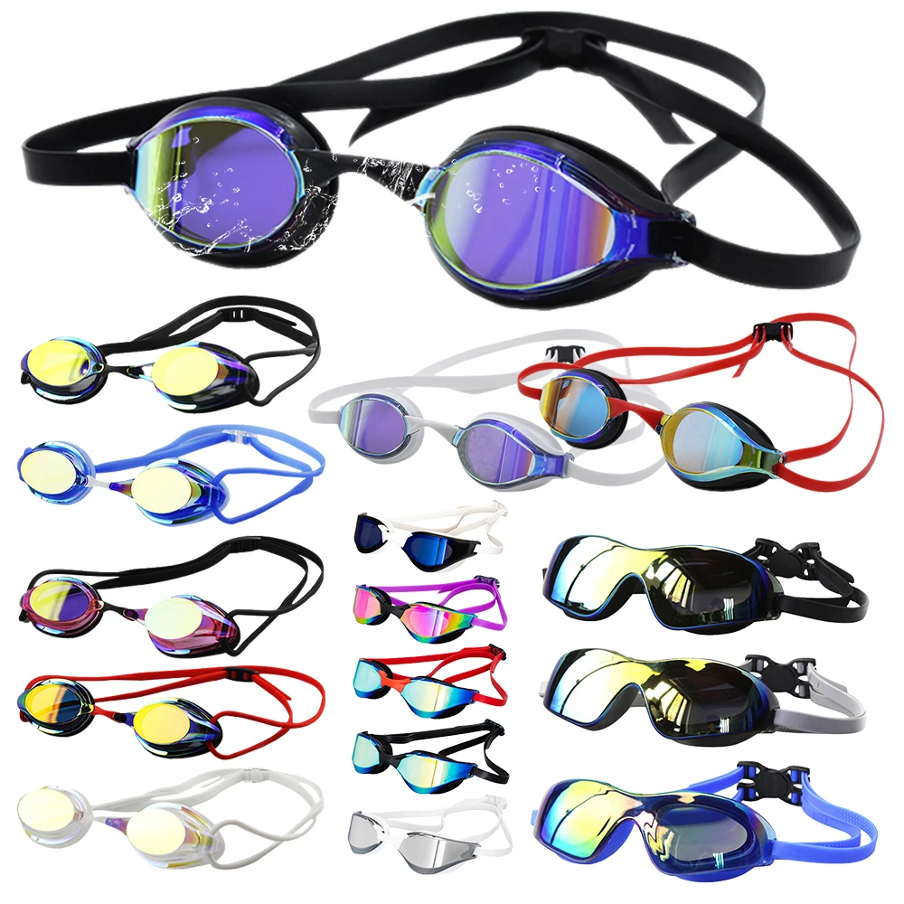Swimming-Goggles-Rope-Head-with-Bright-Color-Electroplated-Waterproof ...