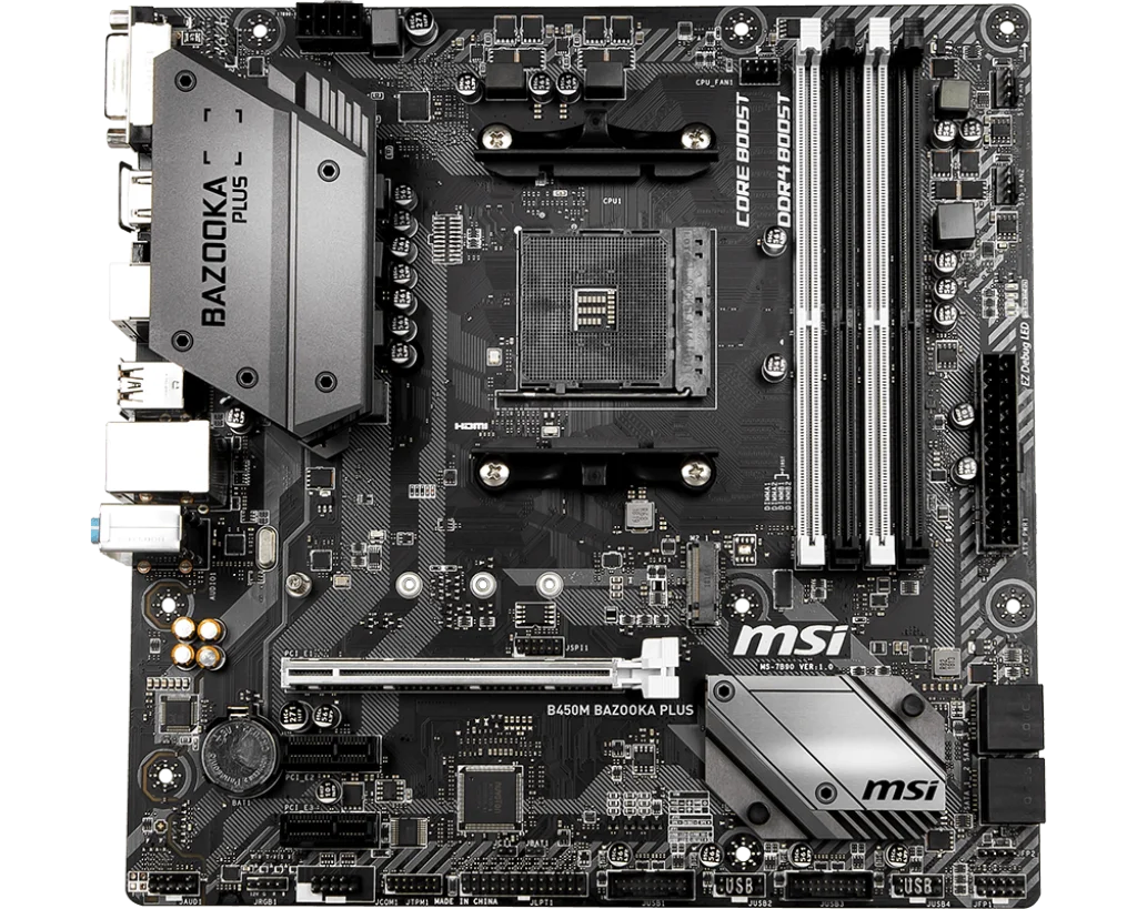 MSI-AMD-B450-Motherboard-B450M-BAZOOKA-PLUS-Motherboard-AM4-support ...