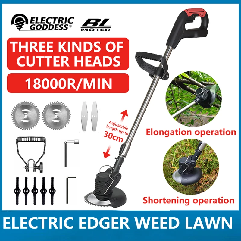 Multi-function-Lithium-Battery-Weeder-Household-Wireless-Electric-Mower ...