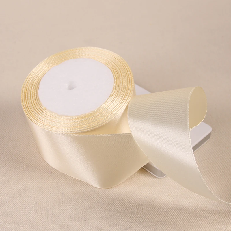 Beige-Cream-6mm-10mm-15mm-20mm-25mm-40mm-50mm-Silk-Satin-Ribbons-DIY ...