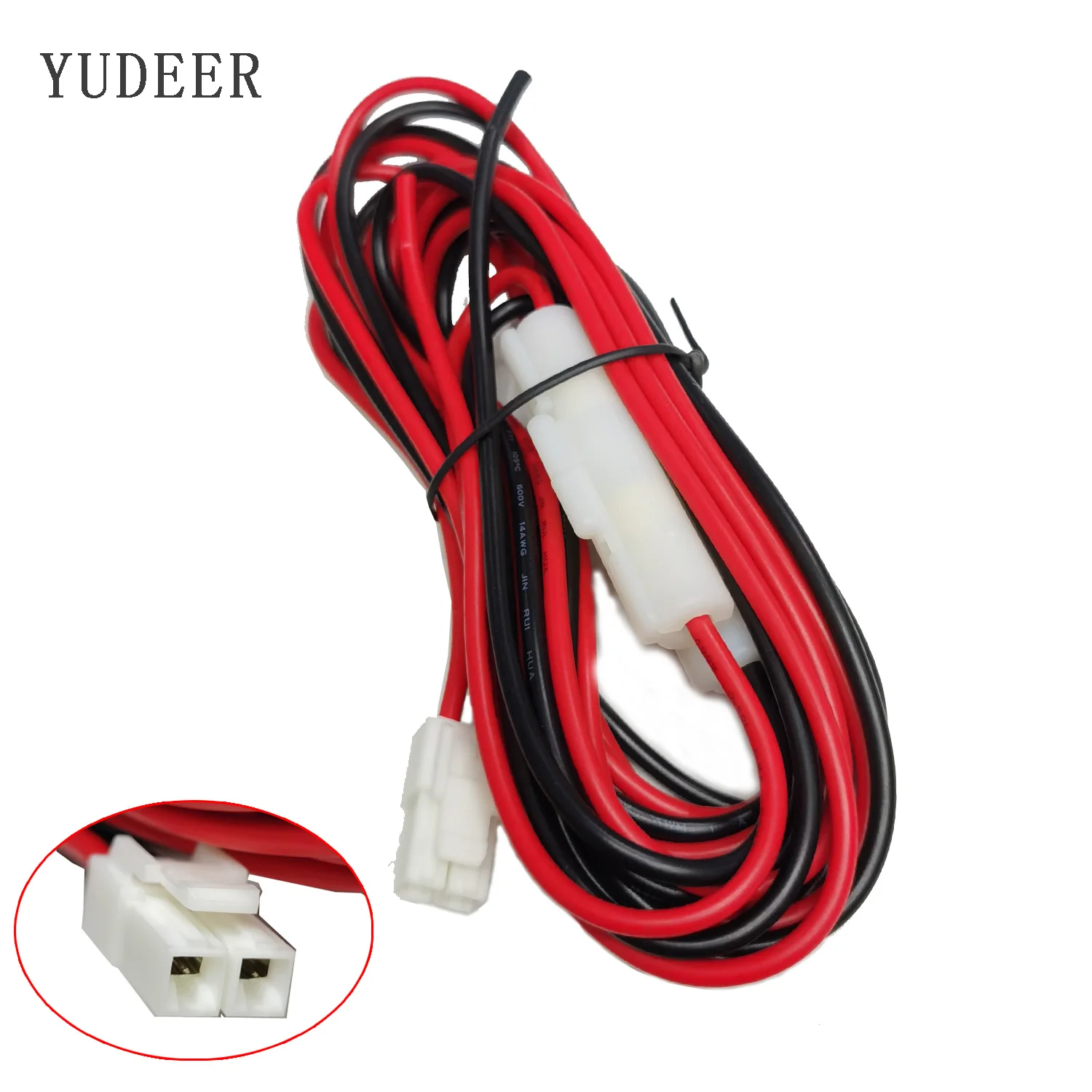 2 PIN Power Cord for Hytera KENWOOD MD785 MD786 MD788 MD650 MD652 TK790 ...