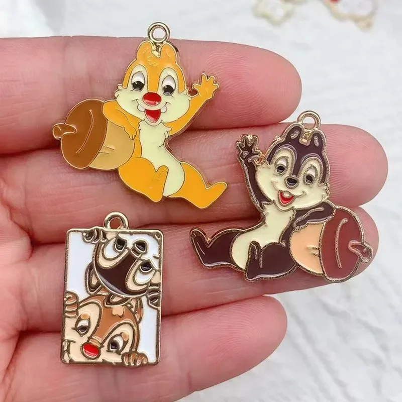 10pcs-Alloy-Drip-Oil-Charm-Cartoon-Bear-Earring-Pendant-DIY-Keychain ...