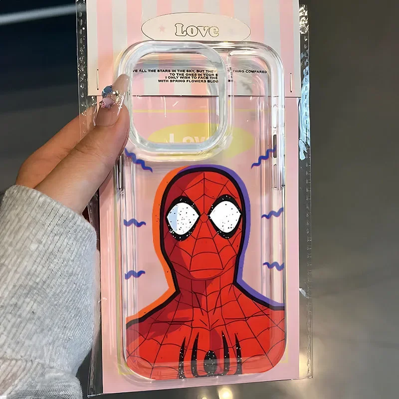 Marvel-Spider-Man-Cool-Shock-Phone-Case-para-iPhone-14-12-13-11-15-Pro ...