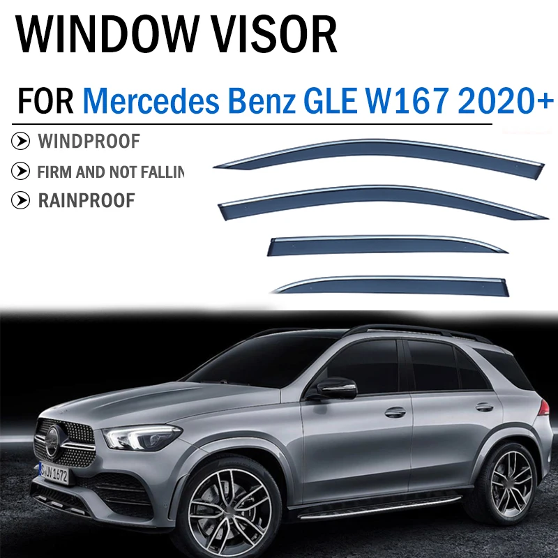Accessories-FOR-Mercedes-Benz-GLE-class-W167-2020-Car-Window-Deflector ...