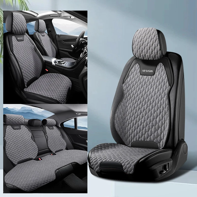 Newer-Car-Seat-Cover-Breathable-Flax-Seat-Support-Anti-slip-Seat ...