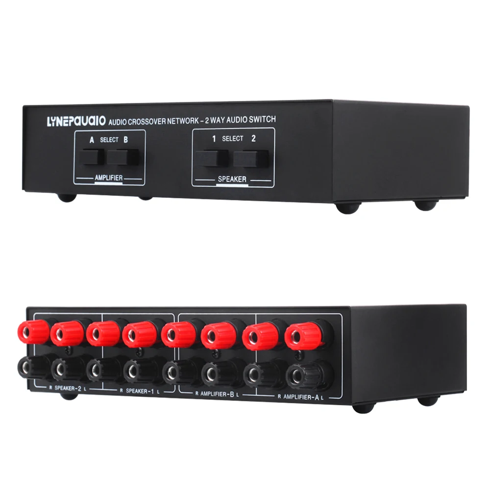 2-In-2-Out-Speaker-Selector-Switch-Audio-Signal-Switcher-Power ...