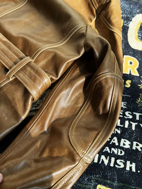 Tailor Brando Classic Mid-length Safari Jacket Head Layer Cowhide ...