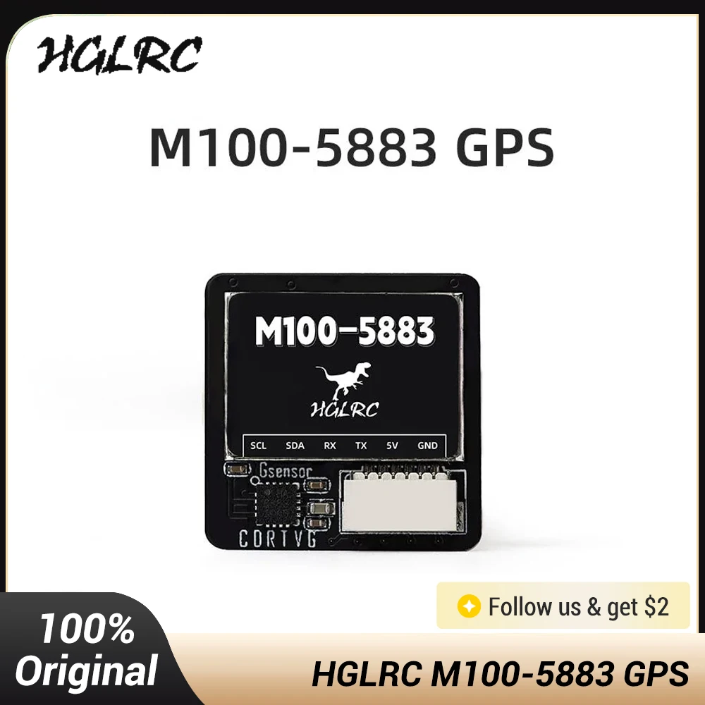 HGLRC-M100-5883-M10-GPS-with-Compass-Ceramic-Antenna-on-board-LED ...
