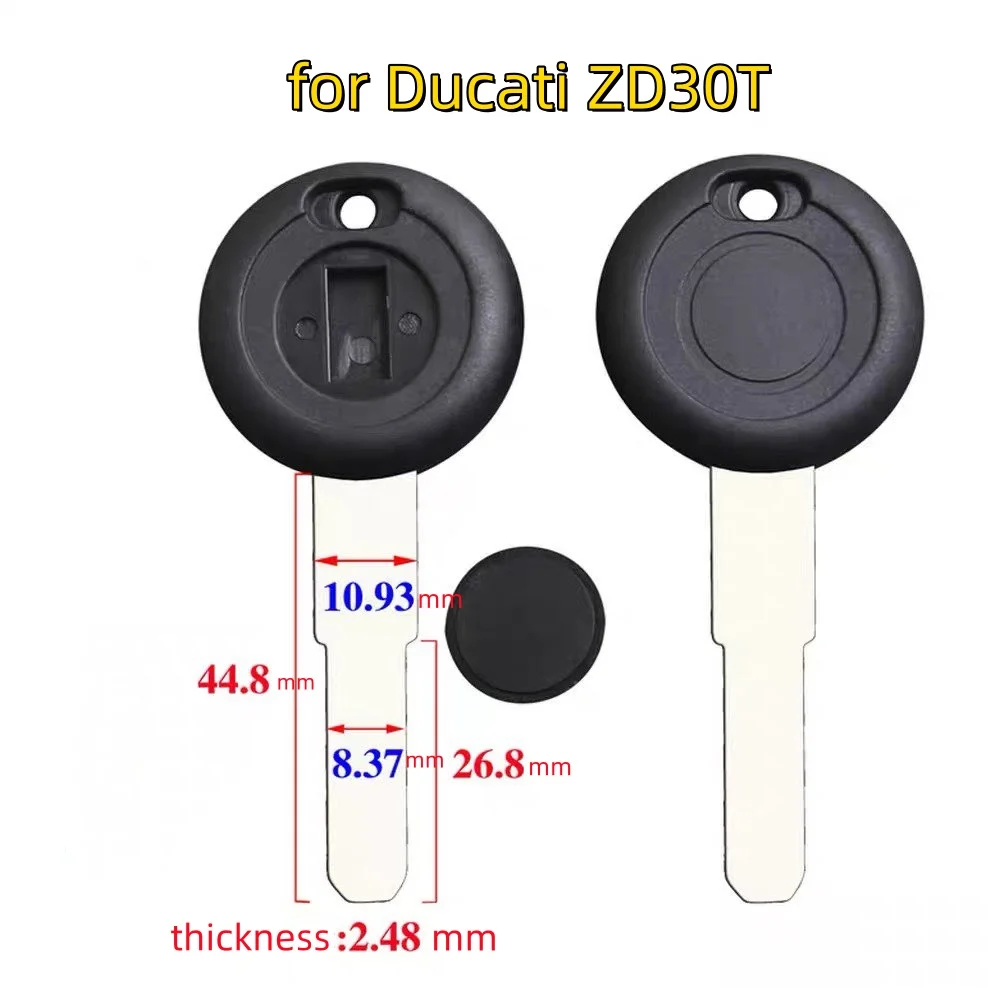 10pcs/lot Motorcycle Keys for Ducati ZD30T with Uncut Key Blade No Logo ...