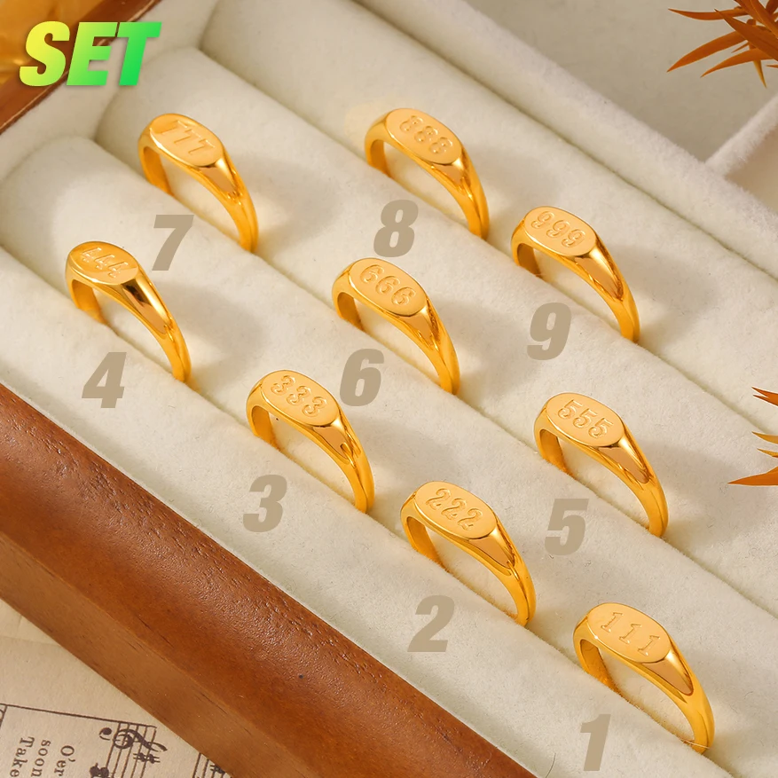 Numbers-Rings-for-Women-Oval-Stainless-Steel-Closed-Ring-Fashion ...