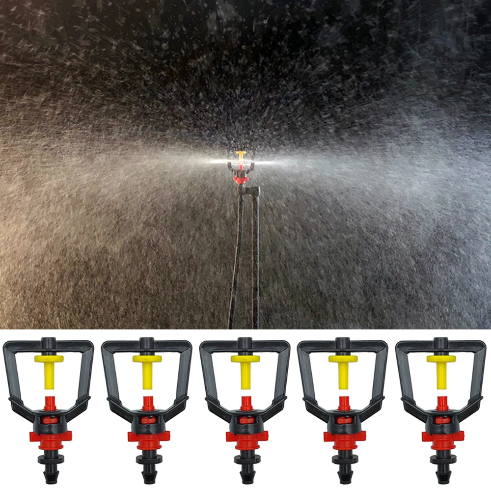 WUJIE-5PCS-Greenhouse-360-Refraction-Micro-Nozzle-Garden-Drip ...