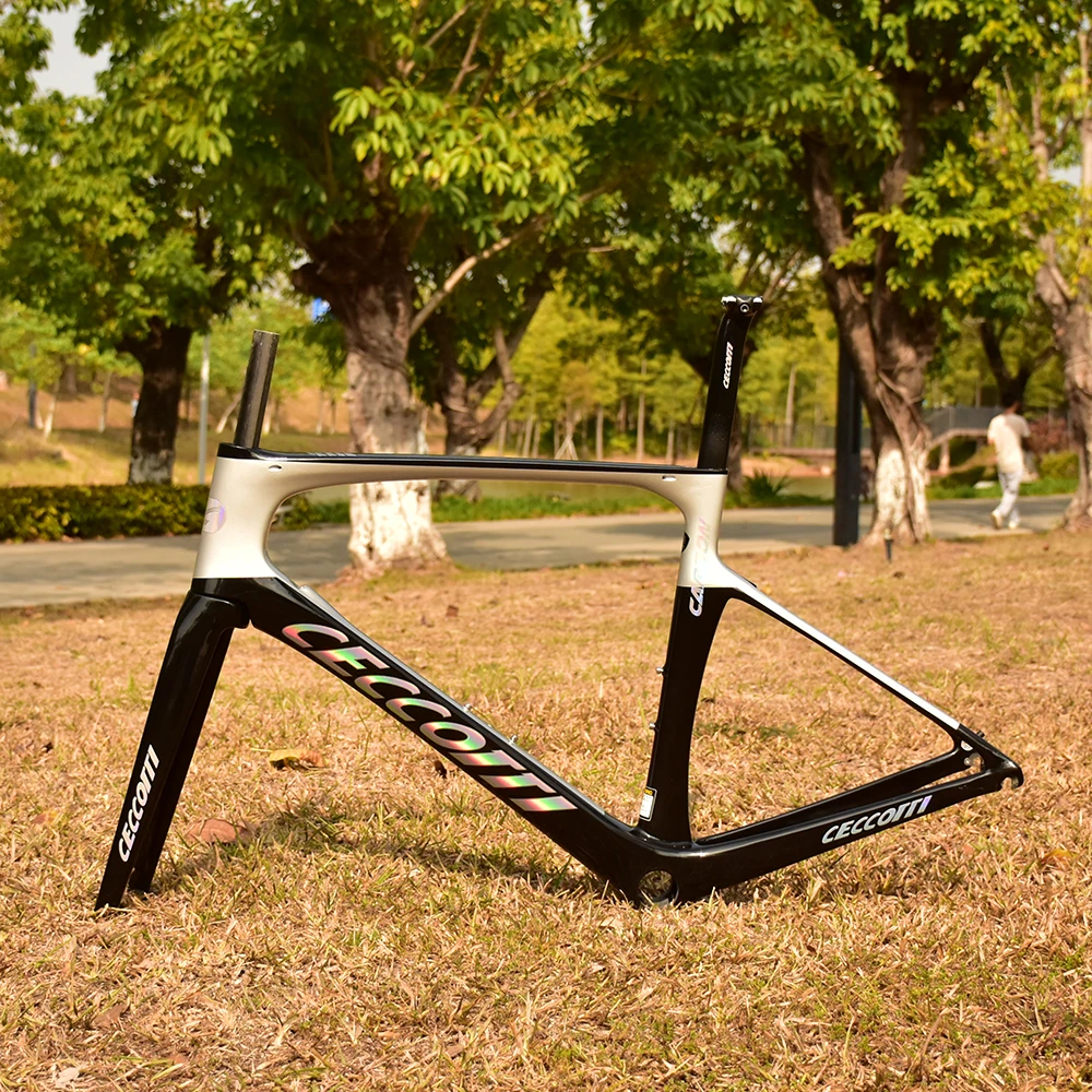 CECCOTTI New Carbon Bike Frame Ultralight Carbon Road Frame 700Cx25C ...
