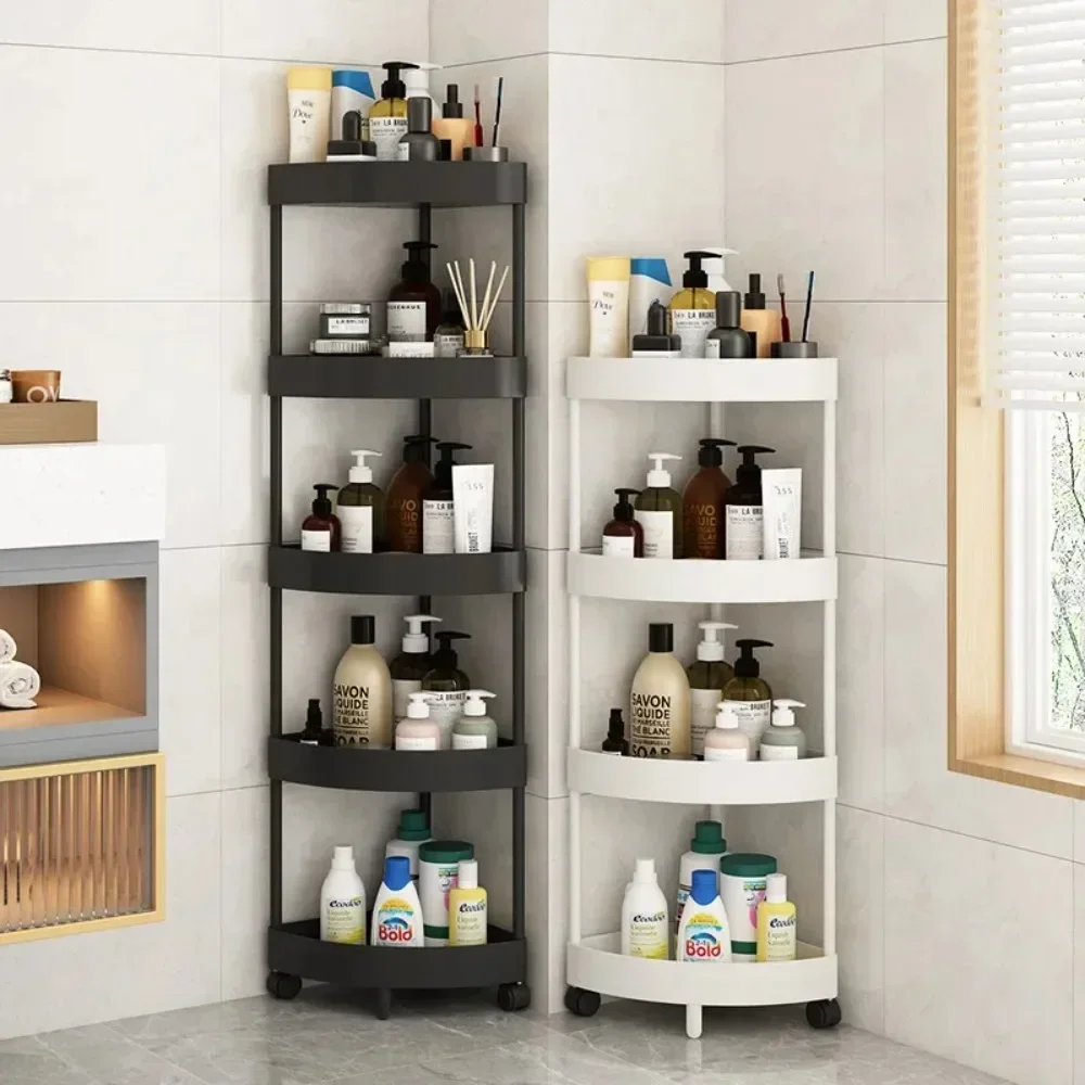 Punch-Free-Triangle-Storage-Rack-Floor-Kitchen-Corner-Bathroom-Bathroom ...