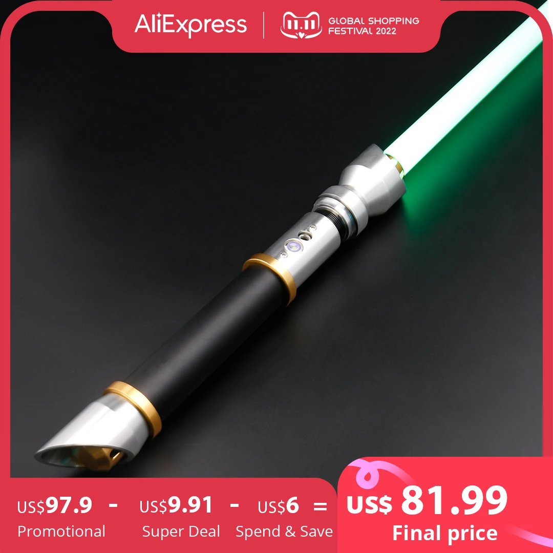 TXQSABER RGB Lightsaber Smooth Swing Metal Hilt With Dueling Blade ...