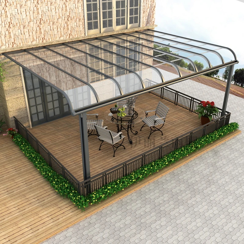Waterproof Outdoor Aluminum Frame Polycarbonate Canopy Balcony Awning ...
