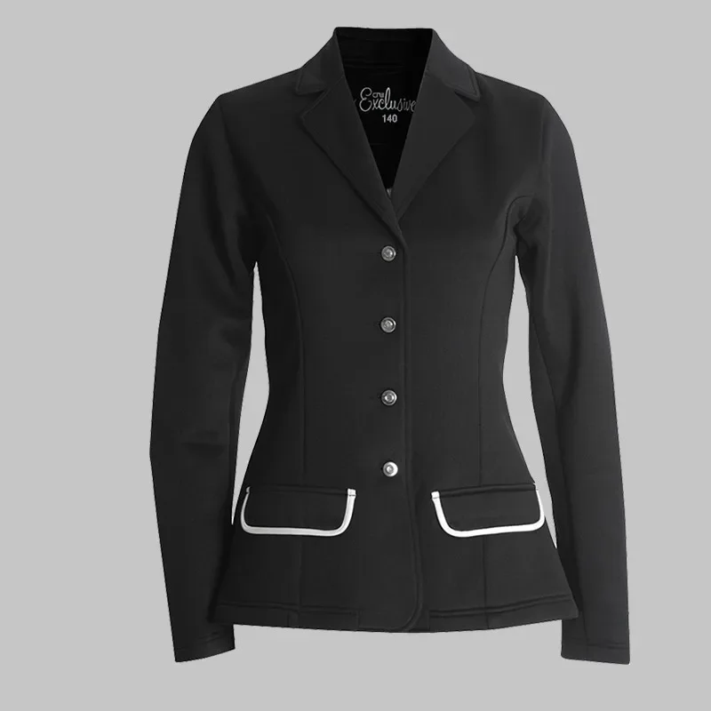 Horse-Riding-Jacket-Clothes-Women-Long-Sleeve-Blazer-Coat-Equestrian ...