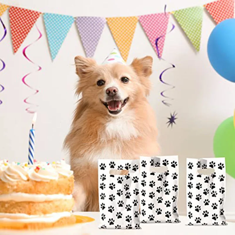 Cute-Puppy-Paw-Print-Bags-Pet-Theme-Party-Supplies-Cat-Footprint-Candy ...