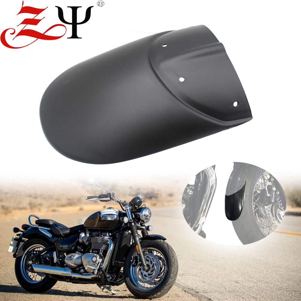 Motorcycle-Black-Front-Fender-Protector-Extension-Fender-Mudguard ...