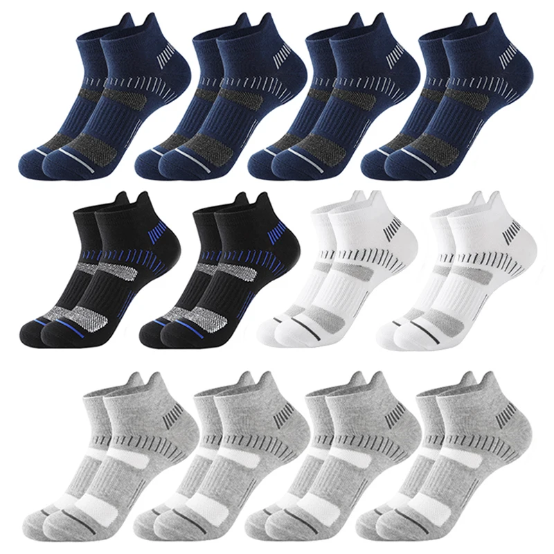 10-Pairs-Ankle-Socks-Men-Cotton-High-Quality-Athletic-Fitness-Running ...