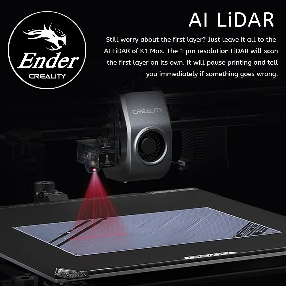Creality-K1-MAX-Al-LiDAR-Kit-New-Upgrade-3D-Printer-First-Layer-Scan ...
