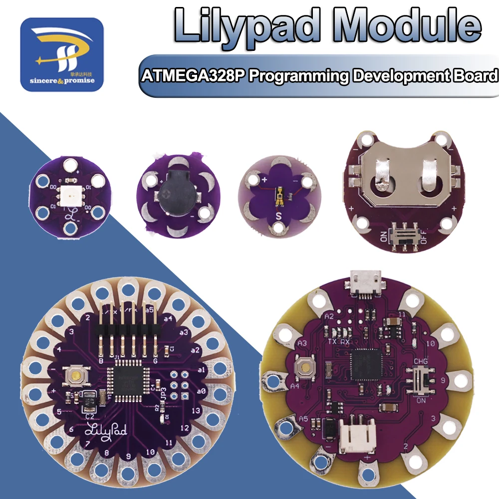 Atmega32u4 Atmega328p Lilypad 328 For Arduino Diy Kit Micro Usb Attiny85 Lilytiny Main Board ...